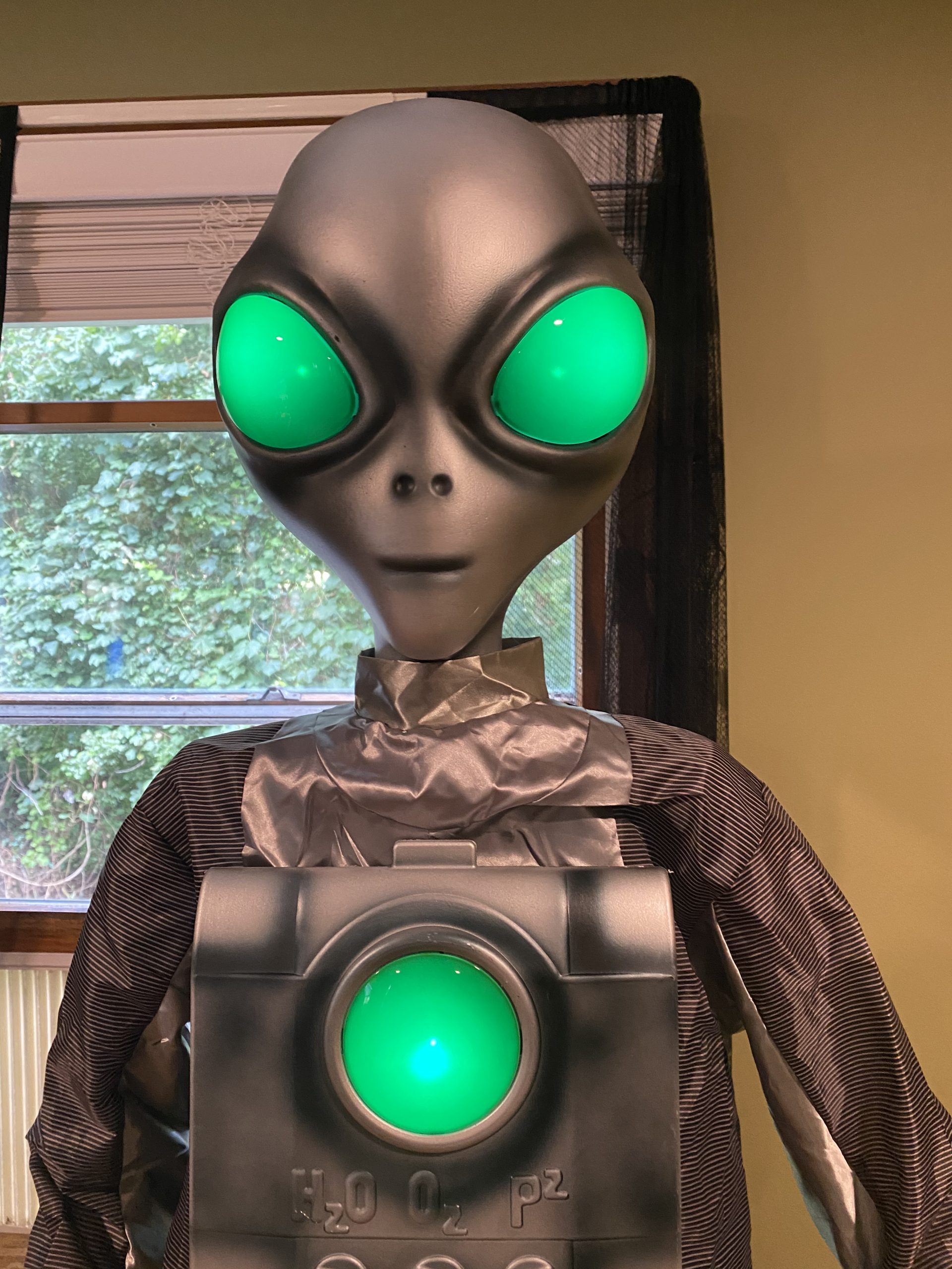 THE BASEMENT'S HALLOWEEN HAVEN: Six Foot Animated Alien and Three Foot ...